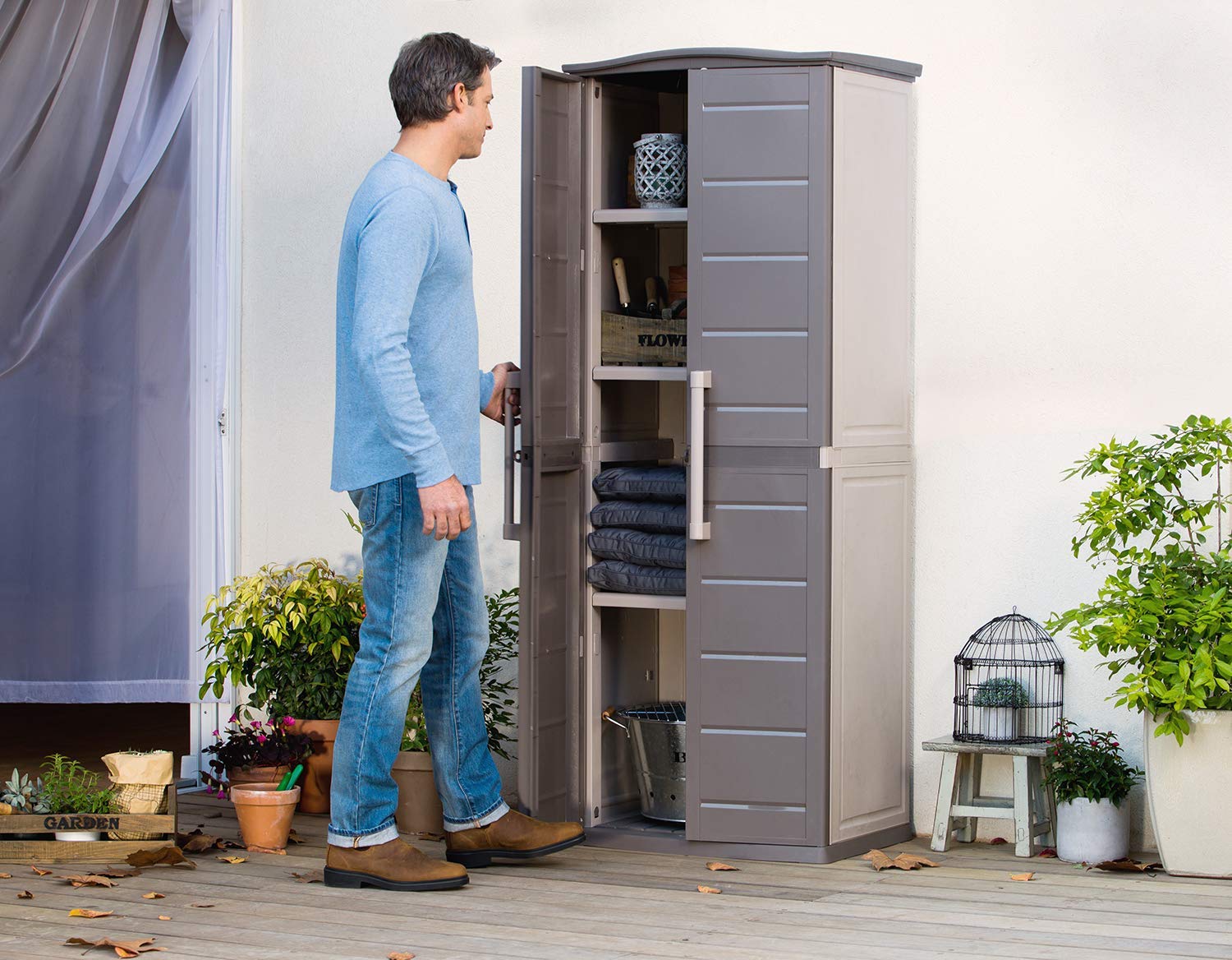 Keter tall storage cabinet store